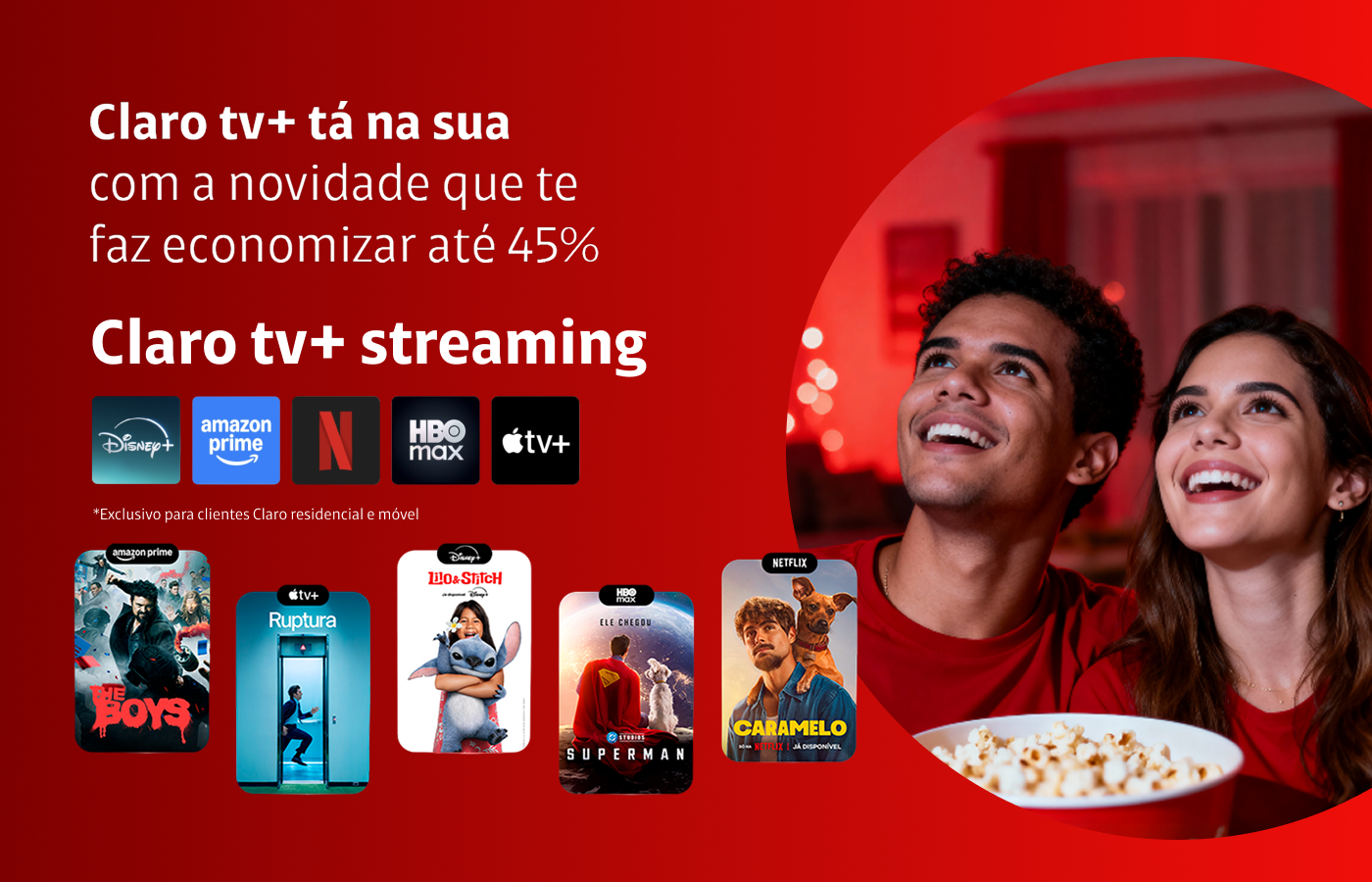 Claro Streaming 5 Streamings Numa Só Assinatura Economize Até 45
