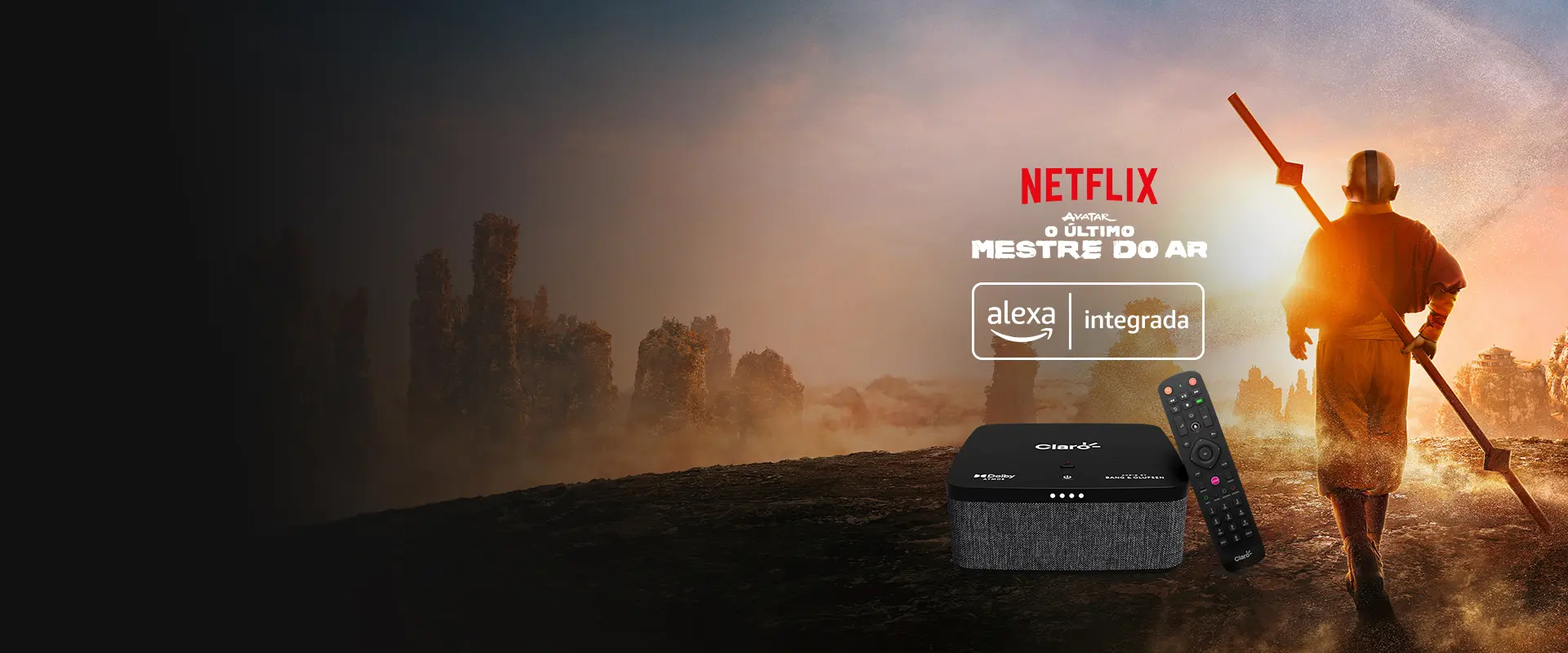 TV Box 4K com Soundbox: Com qualidade Dolby Atmos | Claro